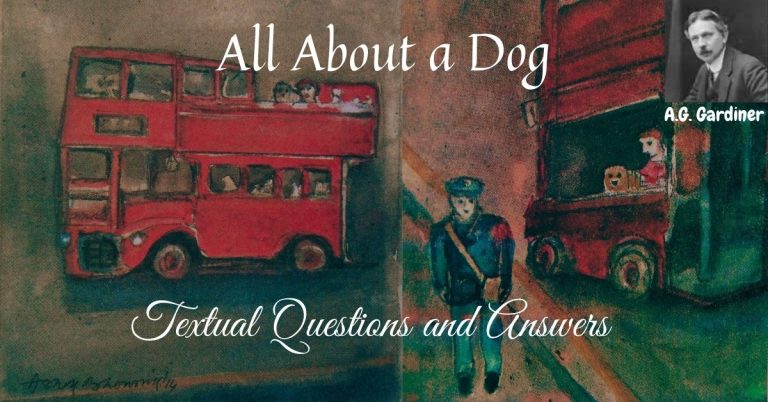 ‘All About a Dog’ – Textual Questions and Answers, Class IX, WBBSE - HS ...